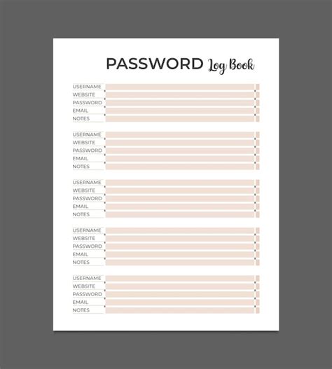 Password Journal Vectors And Illustrations For Free Download
