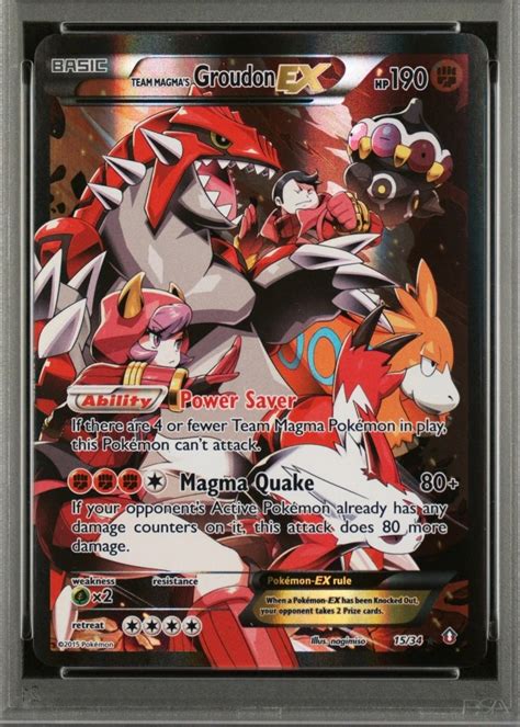 Team Magmas Groudon Ex Grade 9 Double Crisis 15 34 Tcgrader