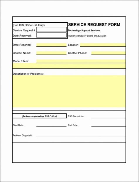 Editable Creative Request Form Template Doc Sample Order Form Template Job Work Maintenance Jobs