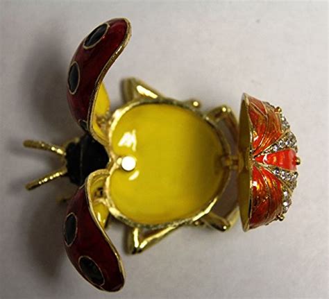 Bugsnbees Ladybug Ts Bejeweled Large Ladybug Trinket Box