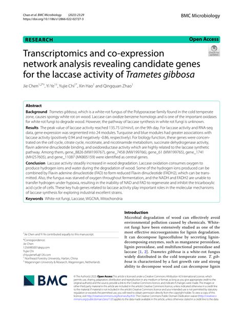 Pdf Transcriptomics And Co Expression Network Analysis Revealing