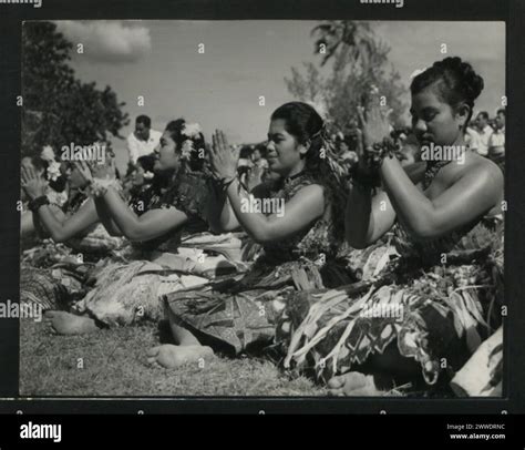 Description Tongan Girls In A Dance Location Tonga Tonga Australasia Oceania