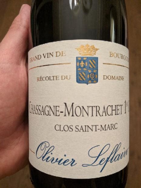 2015 Olivier Leflaive Chassagne Montrachet 1er Cru Clos St Marc