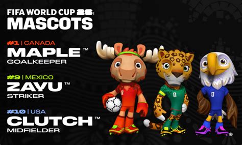 Meet The Mascots Maple The Moose Canada Zayu The Jaguar Mexico