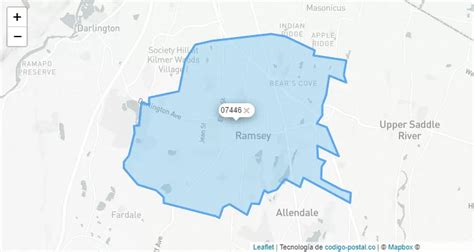 Ramsey New Jersey Zip Code United States