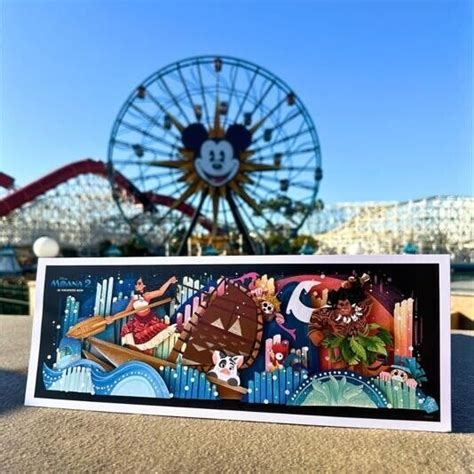 Disney Moana 2 Magic Key Art Print Exclusive Disneyland Dca Ryan Riller