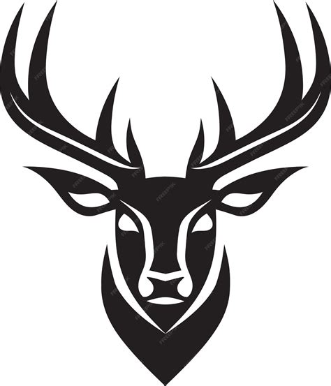 Premium Vector Stag Symbolism Deer Head Vector Emblem Symbolic Stag