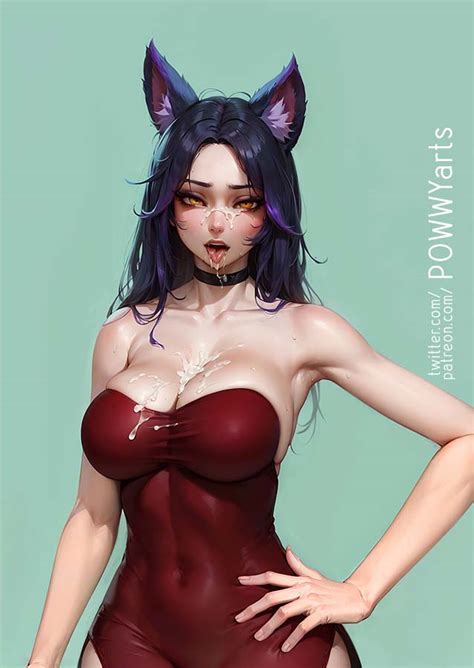 Rule 34 9 Tails Ahri Ai Generated Breasts Cum Fox Ears League Of