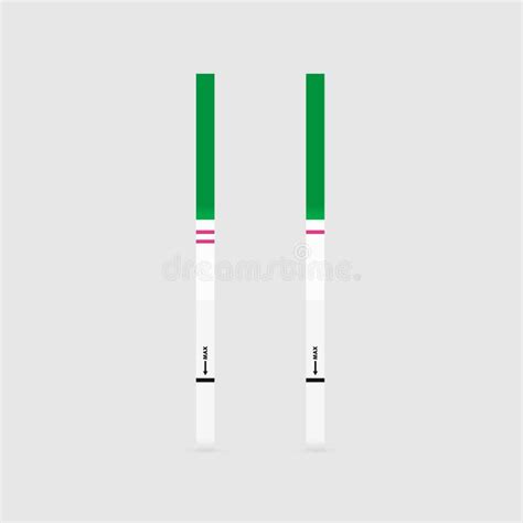 Realistic Pregnancy Test Icon Positive And Negative Pregnancy Or