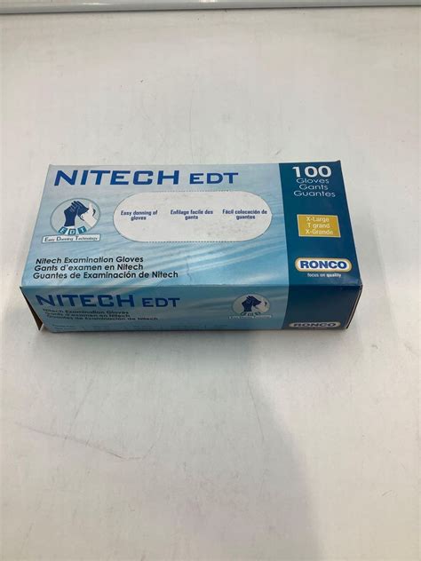 Nitech Latex Free Examination Gloves Size X Large 100 Count