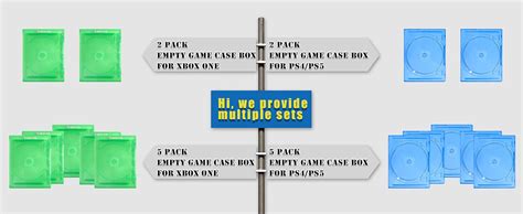 Logecho 5 Pack Ps4 Game Case Compatible With Playstation 4 5 Clothing Shoes