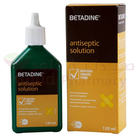 Betadine Antiseptic Solution 120 Ml Kulud Pharmacy