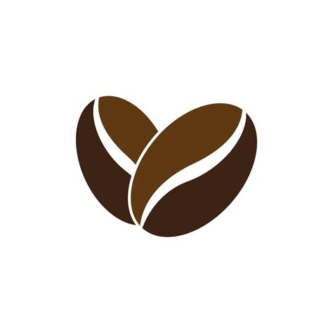Coffee Beans Icon Logo Vector Design 16223607 Vector Art At Vecteezy