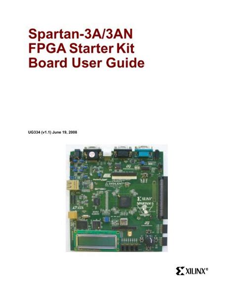 Xilinx Ug334 Spartan 3a 3an Fpga Starter Kit Board User Gta