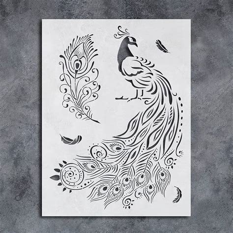 Peacock Pattern To Draw