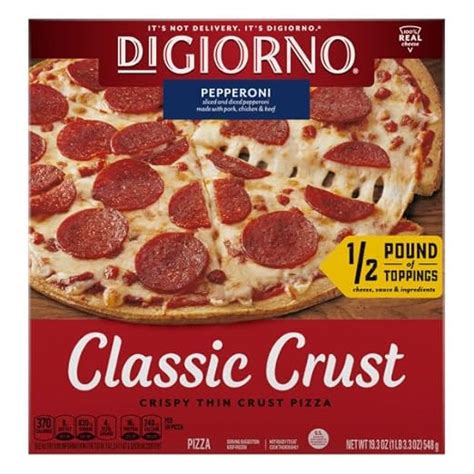 Digiorno Classic Crust Pepperoni Pizza 193 Oz Box Pack