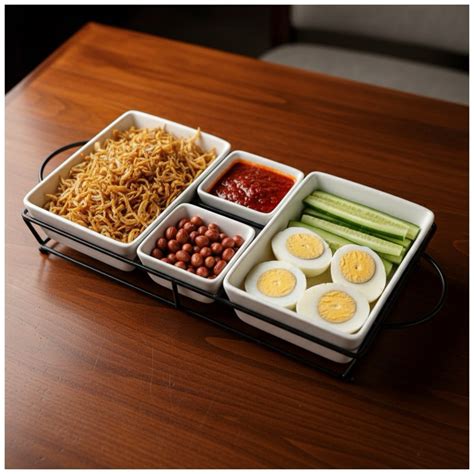 🔥raya Edition🔥4in 1 Premium Ceramic Serving Tray Mangkuk Hidang Lauk