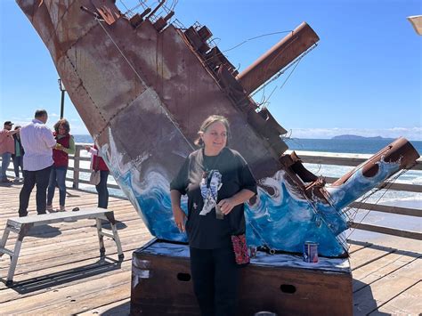 Rocio Hoffmann Creo Escultura Titanic En Rosarito Artista Grupo Milenio