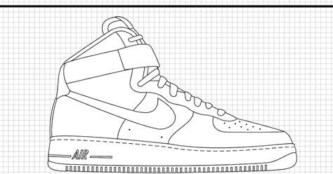 Printable Air Force 1 Template Social Media Template