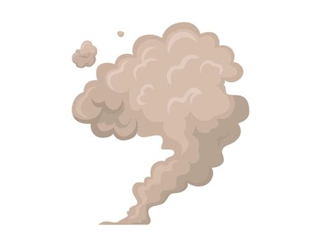 Smoke Cloud And Dust Explosion Puff Smog Flow Animation Of Fast