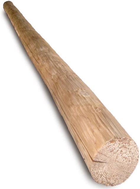 6 Rustic Peeled Log Post Cedar 10 Ft Length Log Home Mart