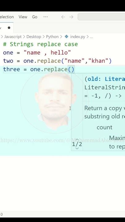 Python Tutorial For Beginners / Python learn / Strings Method Conditional Statements replace ...
