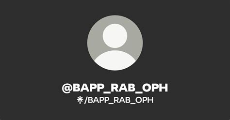 Bapp Rab Oph Linktree