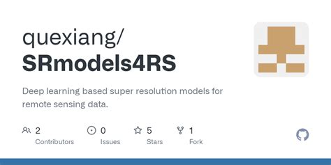 GitHub Quexiang SRmodels RS Deep Learning Based Super Resolution Models For Remote Sensing Data