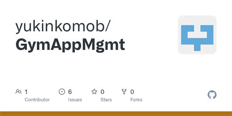 Github Yukinkomob Gymappmgmt