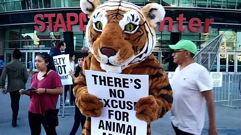 Ringling Bros Circus Protest At Staples Center Youtube
