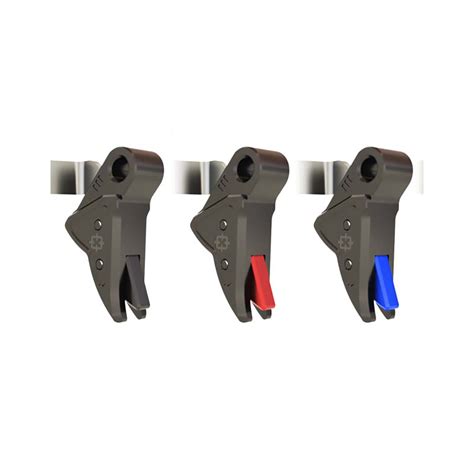 Flat Faced Trigger For Glock Gen5 Cross Armory Black Pistol