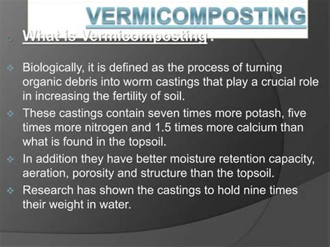 Vermicomposting Pptx Agriculture Industries
