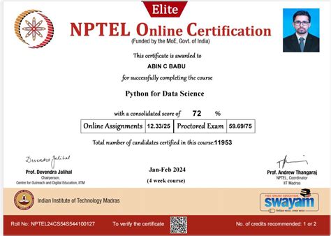 Completed Python For Data Science Course Abin C Babu Posted On The Topic Linkedin