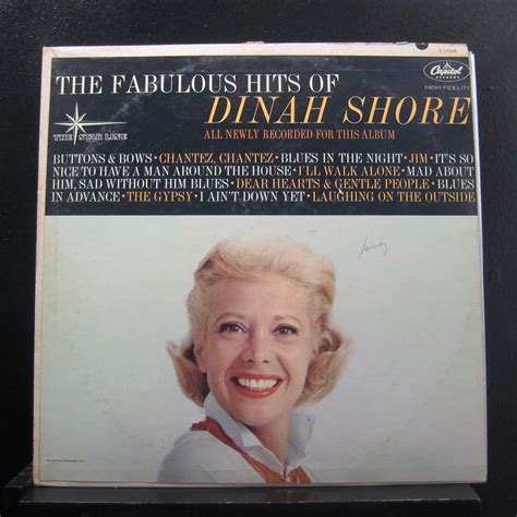 Dinah Shore The Fabulous Hits Of Dinah Shore Lp Vinyl