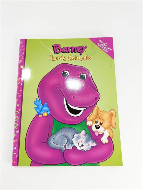 Barney Lets Learn The Alphabet Scholastic Color And Activity Book