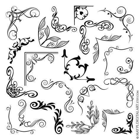 Wedding Corner Border Design Png