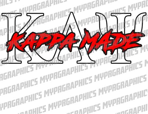 Kappa Made Black Kap Svg Kappa Alpha Psi Fraternity Svg Kap Brotherhood Png Large Greek