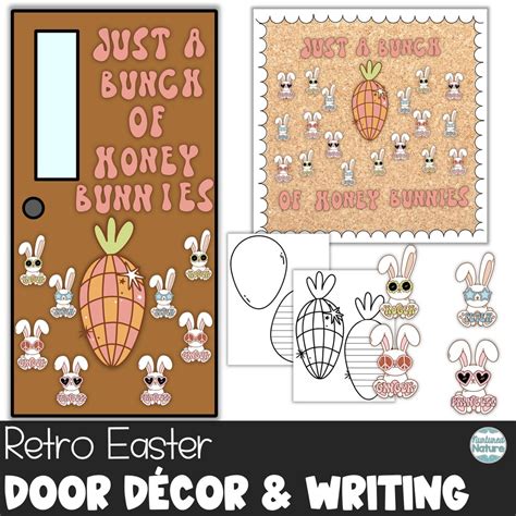 Easter Door Decor For Classroom Retro Classroom Decor Bundle Easter