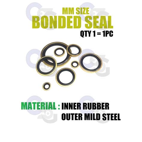 Mm Size Bonded Seal Usit Ring Ready Stock Shopee Malaysia