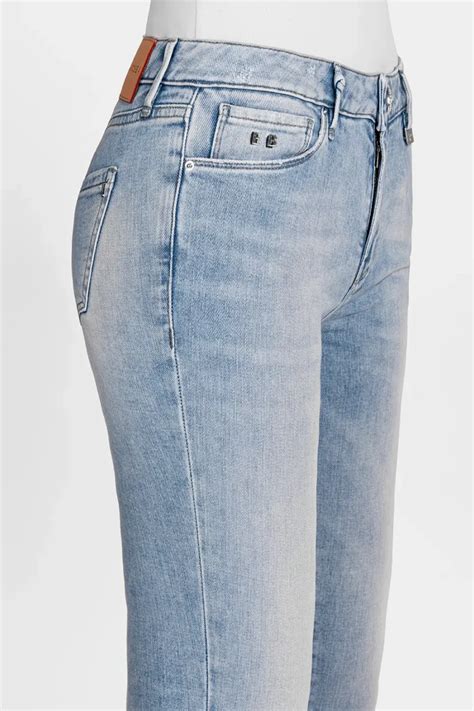 Jeans Bianca Flare Cut Flare In Denim Stretch Blu Chiaro Tramarossa Women