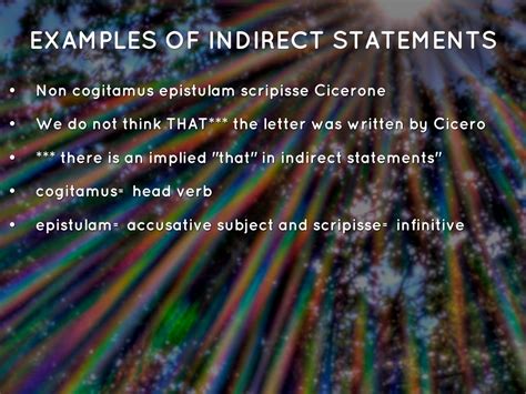 Infinitives And Indirect Statements By Kateifogg