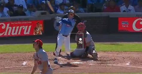 Watch Pca Becomes First Cubs Player Ever With 30 Hr 30 Sb 30 Doubles