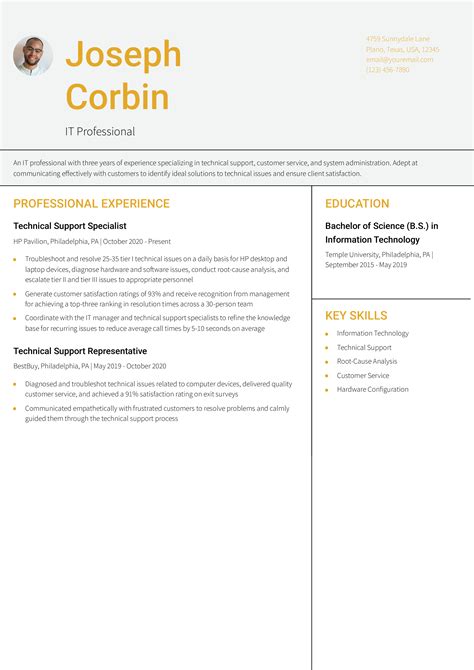 Technical Support Resume Examples And Templates For 2024