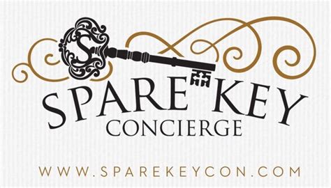 Spare Key Concierge Logo Novelty Sign