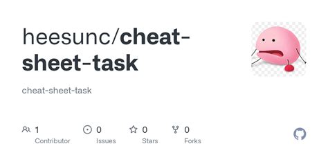 Github Heesunccheat Sheet Task Cheat Sheet Task