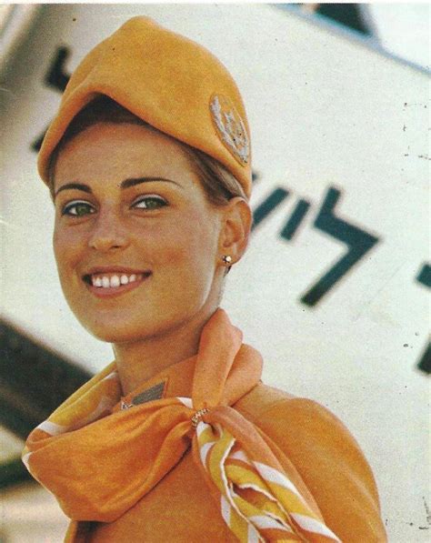 Israel Aviation El Al Flight Attendant End Of The 60s
