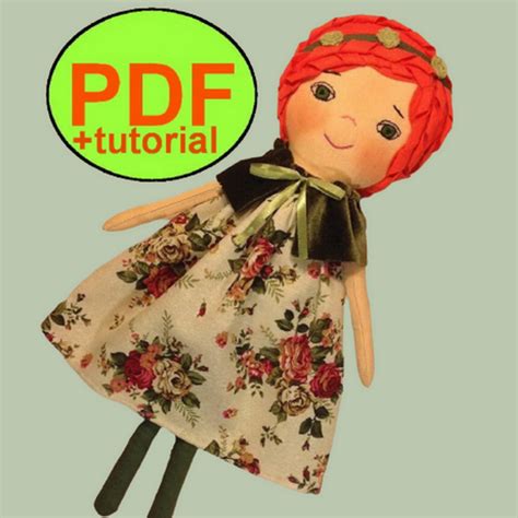 Rag Doll Pattern Cloth Doll Sewing Pattern Tutorial Pdf Fabr Inspire