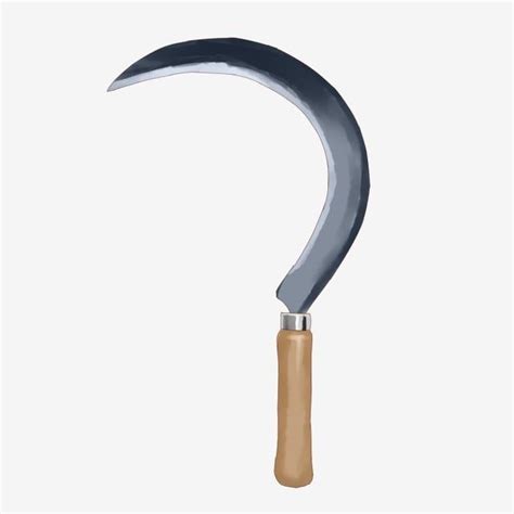 Steel Sickle And Wheat Tools For Agricultural Use Sickle Design Art