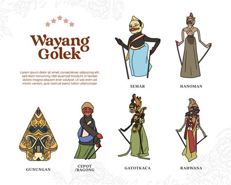 Isolated Indonesian Wayang Golek Illustration 13267080 Vector Art At