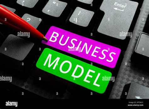 Handwriting Text Business Model Concept Meaning Model Showing How A Company Operates To